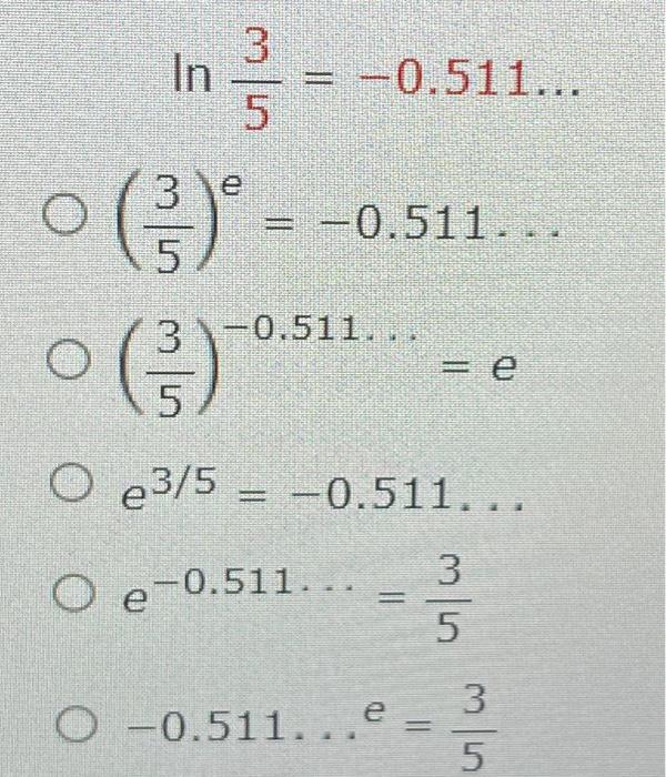 Write The Logarithmic Equation In Exponential Form. 