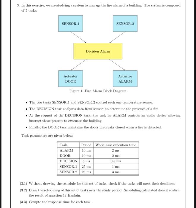 Solved 3. In this exercise, we are studying a system to | Chegg.com