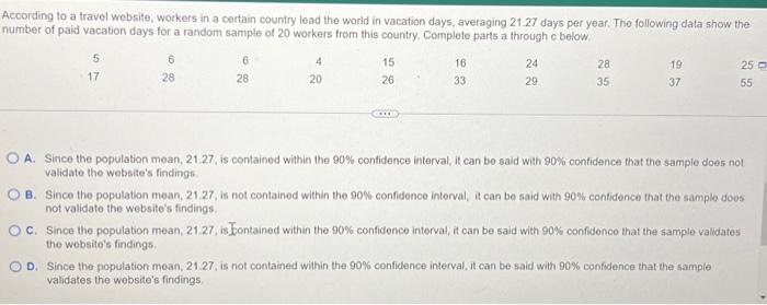 Solved a. Construct a \90 confidence interval to estimate | Chegg.com