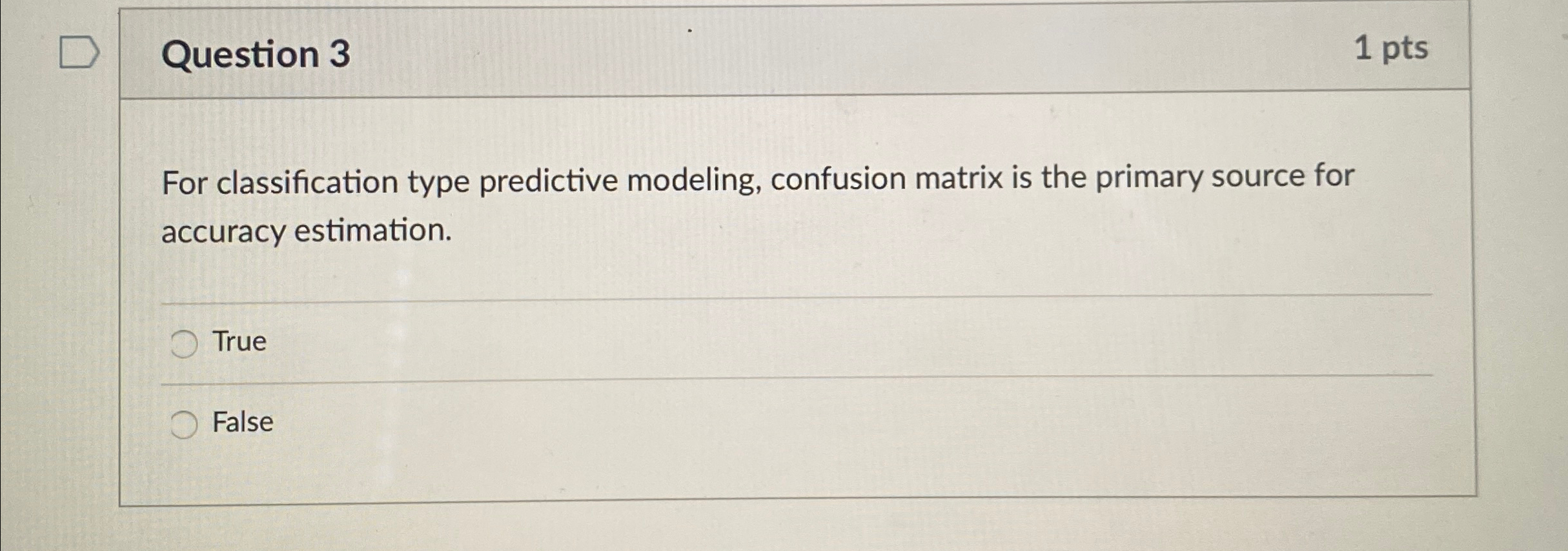 Solved Question 31 ﻿ptsFor classification type predictive | Chegg.com
