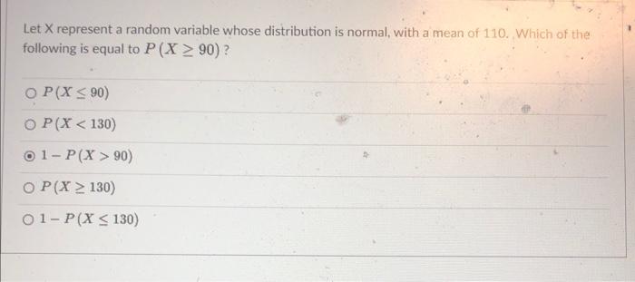 Solved Let X represent a random variable whose distribution | Chegg.com