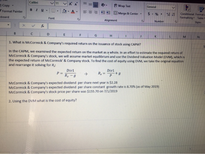 Solved Format Painter Clipboard Merge & Center - 19 $ - % | Chegg.com