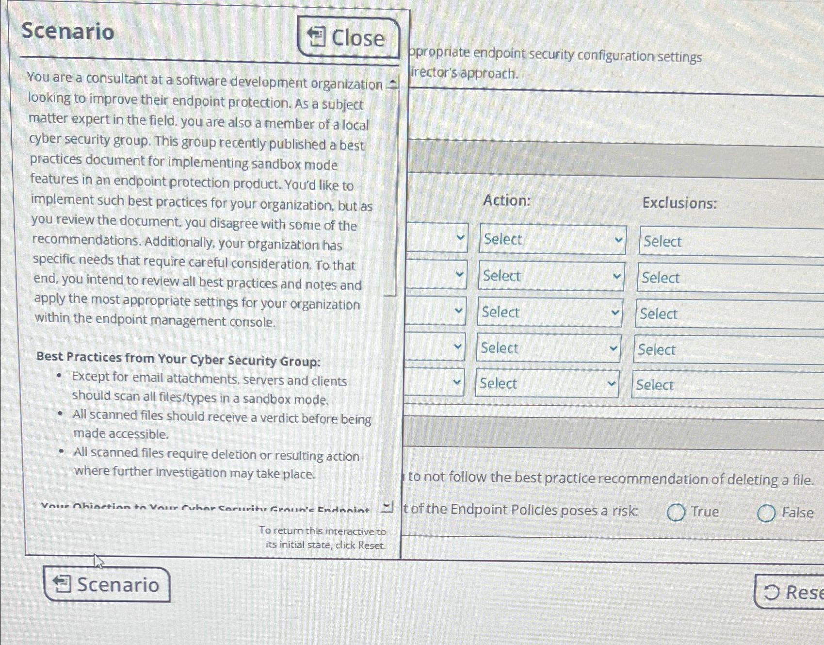Solved ScenarioYou are a consultant at a software | Chegg.com