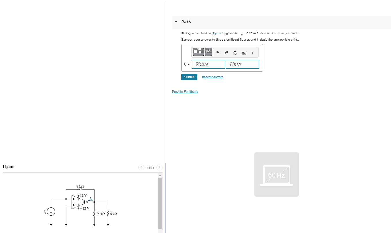 Solved Part AFind io in ﻿the circuit in (Figure 1). ﻿given | Chegg.com