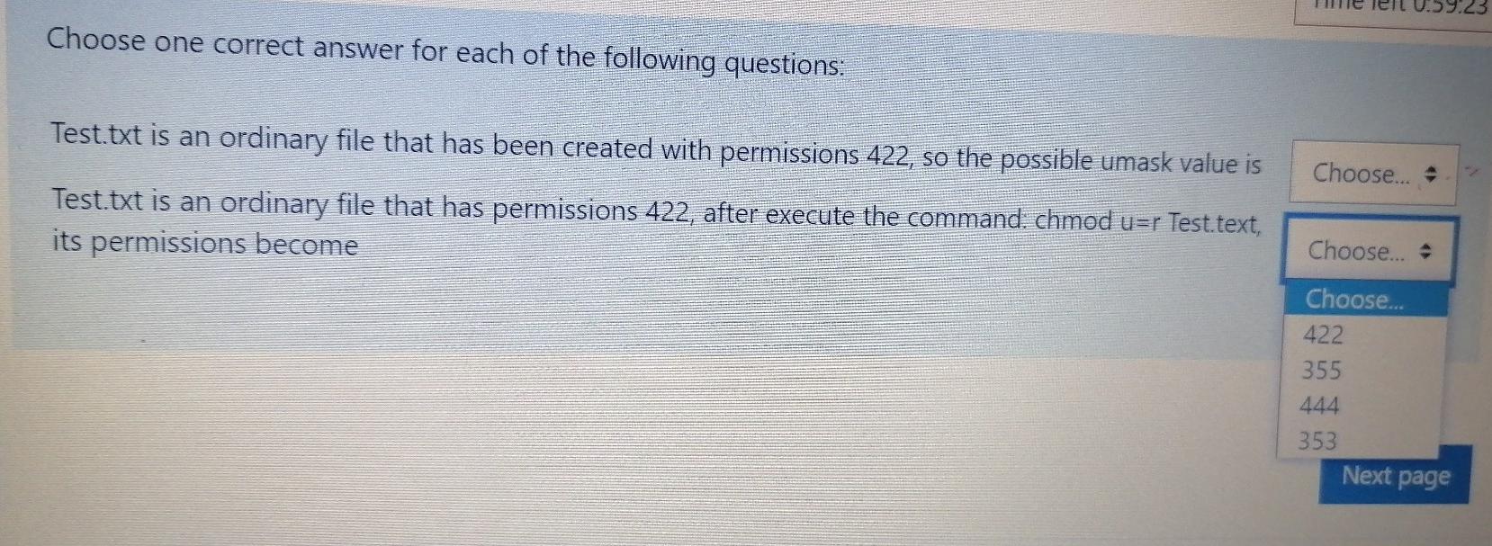 Solved Choose one correct answer for each of the following | Chegg.com