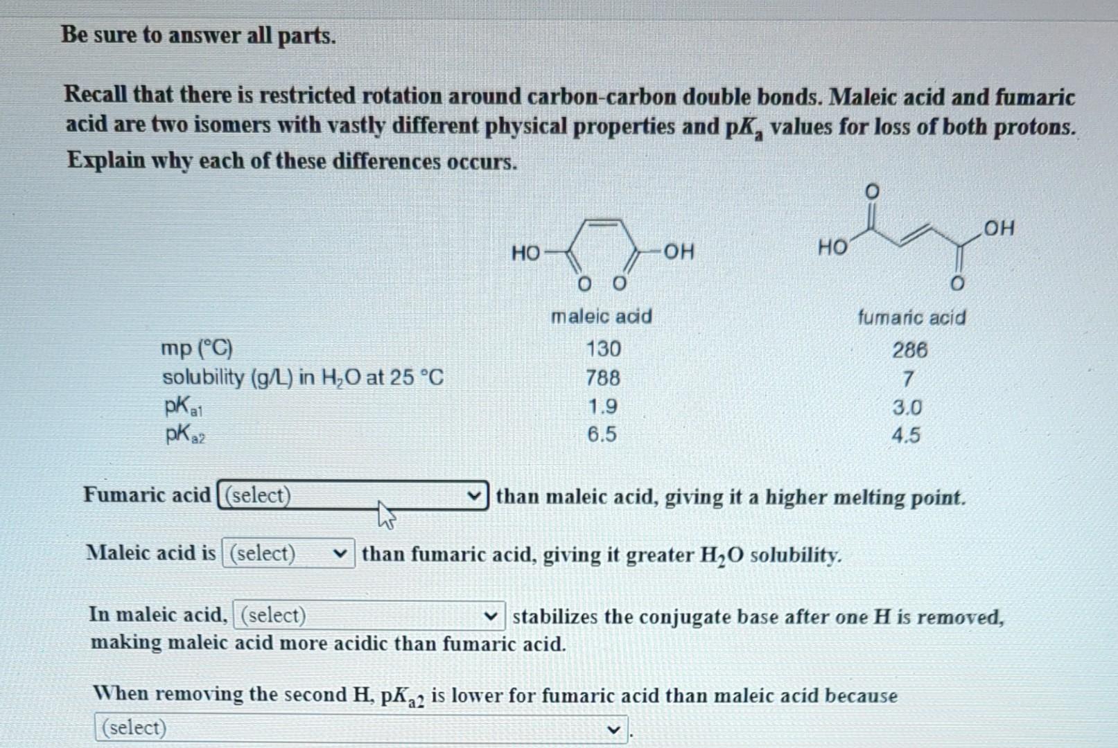 Solved Be sure to answer all parts. Recall that there is | Chegg.com