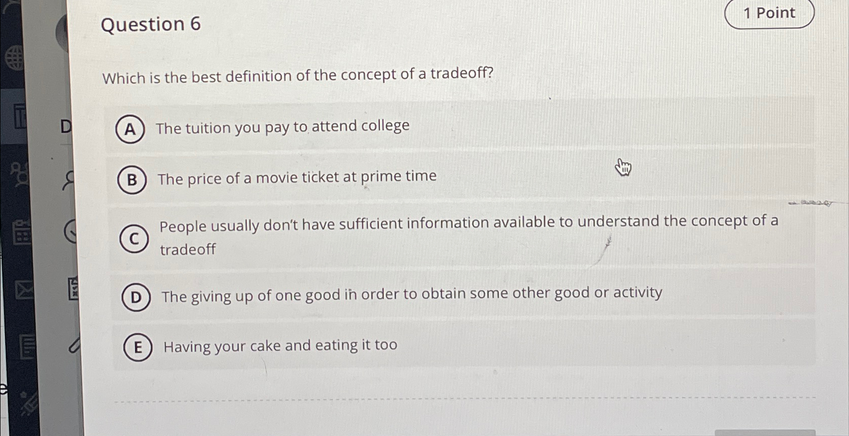 Solved Question 6Which is the best definition of the concept | Chegg.com