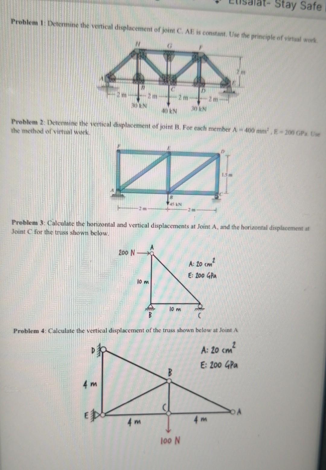 Solved Stay Safe Problem : Determine the vertical | Chegg.com