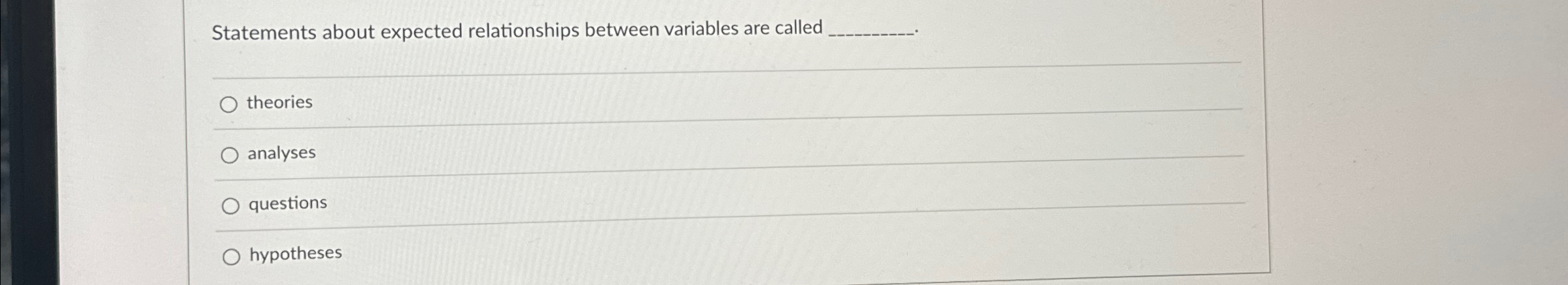 Solved Statements about expected relationships between | Chegg.com