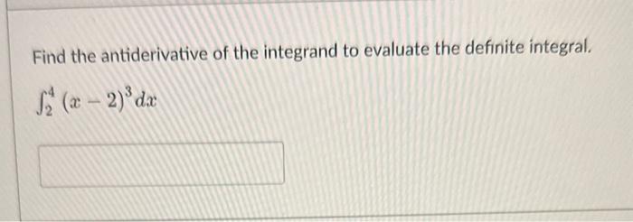 Solved Use substitution to find the antiderivative. | Chegg.com