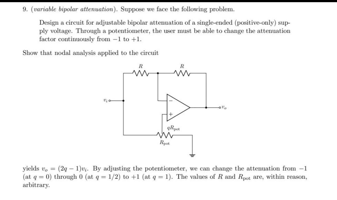 Solved 6. (inverting amplifier with tee network in | Chegg.com