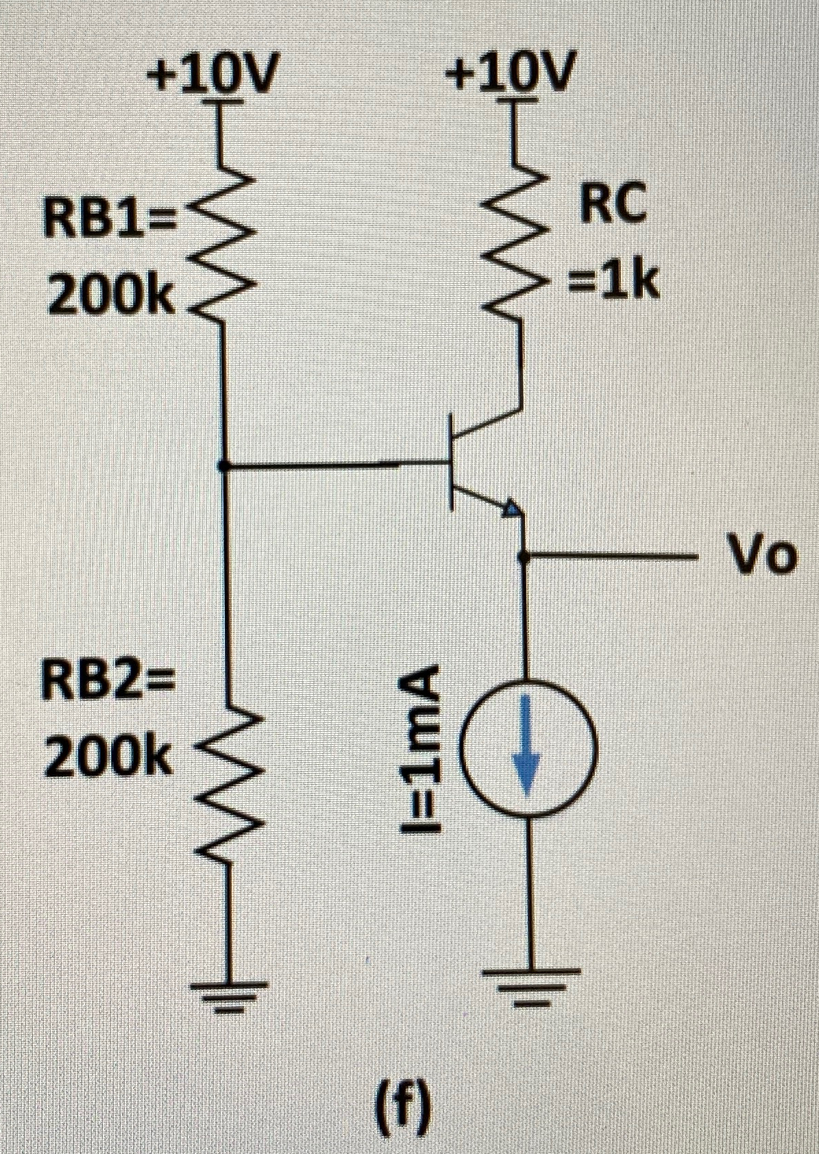 Solved In the following circuit, find Vo. ﻿Assume Beta=100. | Chegg.com