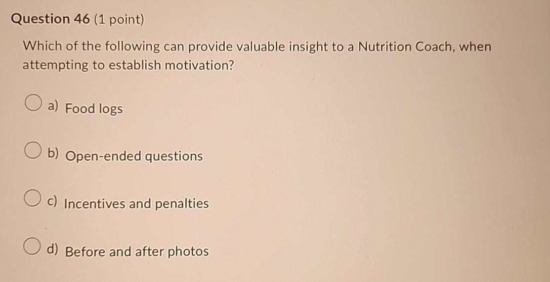 Solved Question 46 (1 ﻿point)Which of the following can | Chegg.com