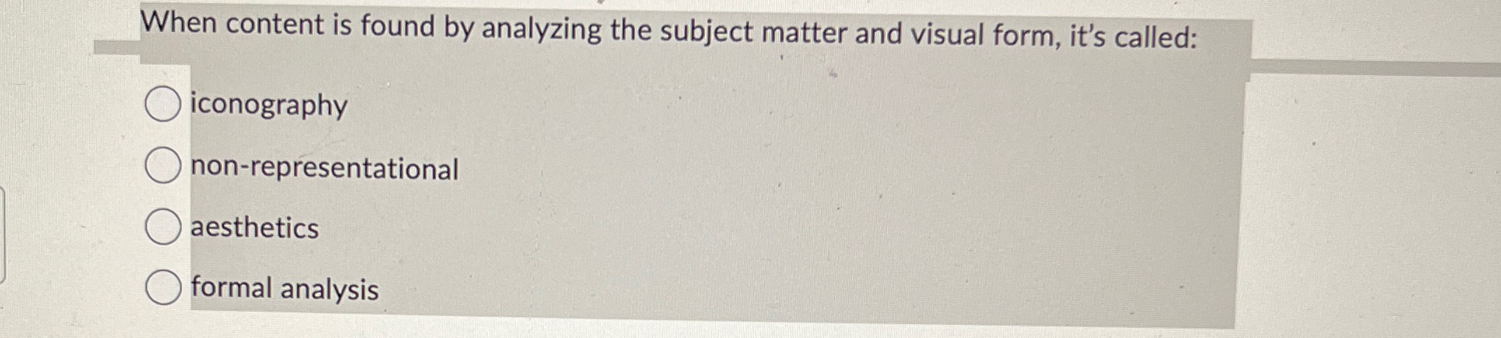 Solved When content is found by analyzing the subject matter | Chegg.com