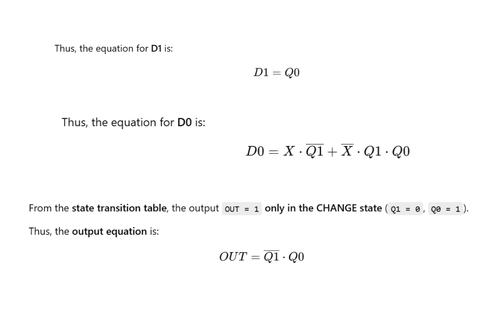 Solved 4. ﻿Design a sequential logic circuit that implements | Chegg.com