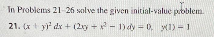 Solved Just problem 21 please and thank youIn Problems 21-26 | Chegg.com