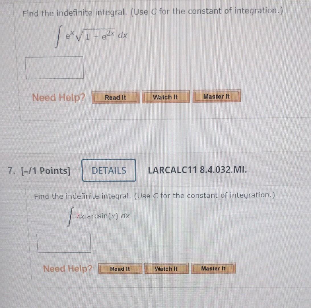 Solved Find the indefinite integral. (Use C for the constant | Chegg.com