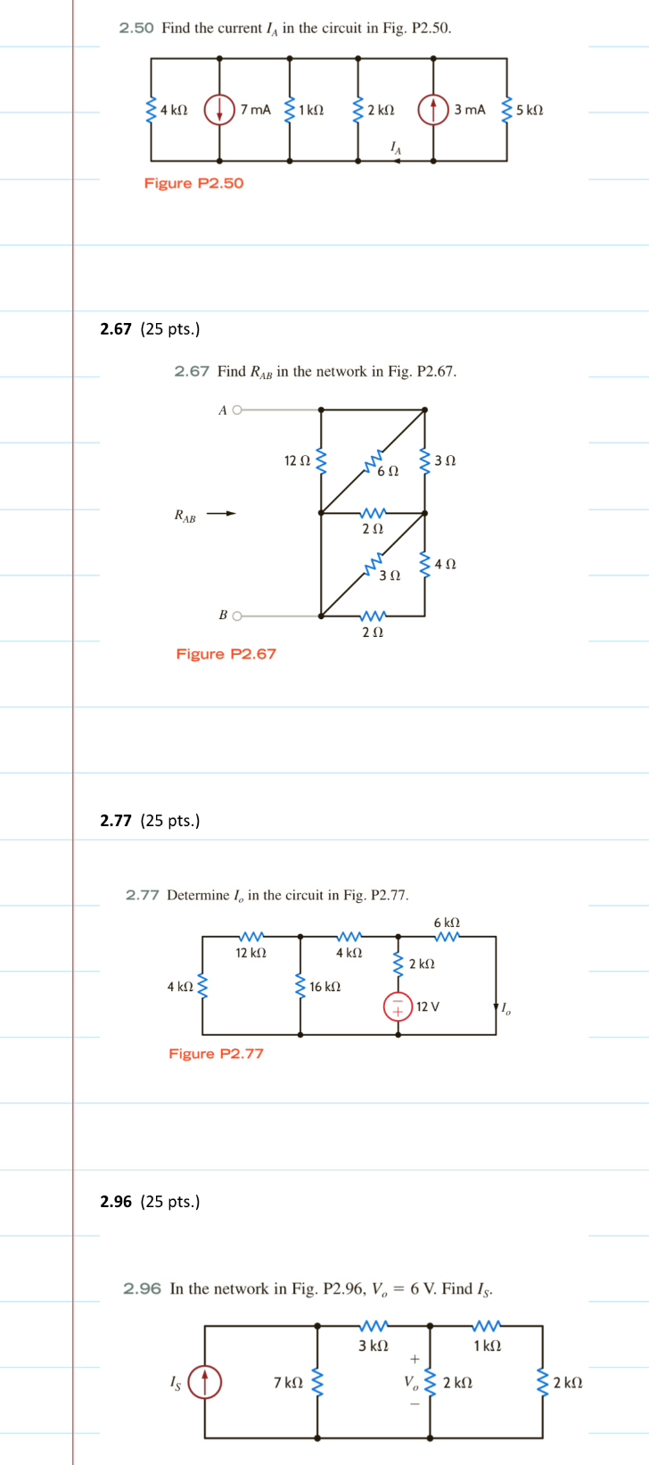 Solved 2.50 ﻿Find the current IA ﻿in the circuit in Fig. | Chegg.com