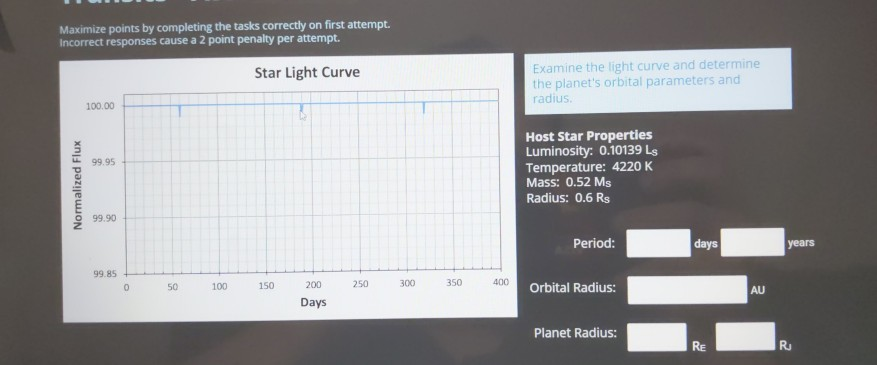 Solved Maximize points by completing the tasks correctly on | Chegg.com