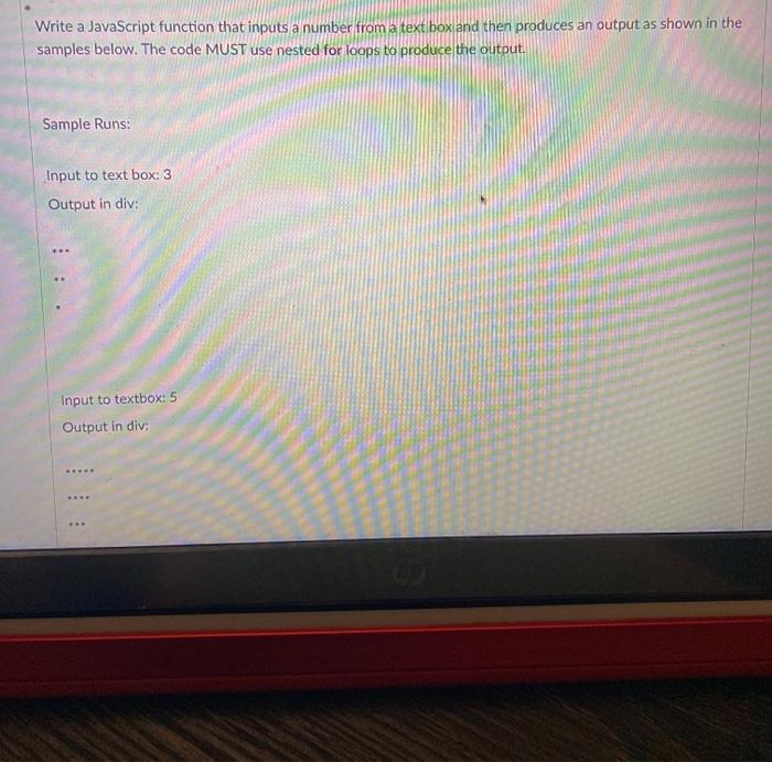 Solved Write A Javascript Function That Inputs A Number From