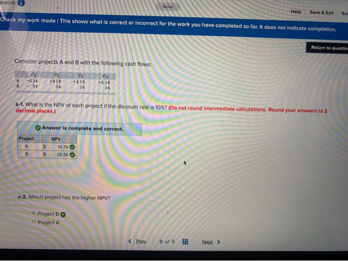 Solved ework i Help Save & Exit Sul Check my work mode : | Chegg.com