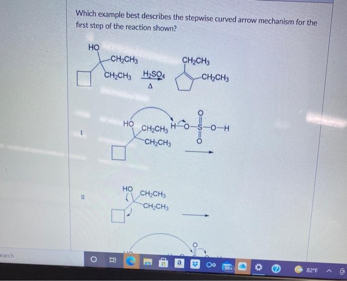 Solved Which example best describes the stepwise curved | Chegg.com