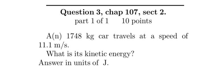 Solved Question 3, chap 107, sect 2. part 1 of 110 points | Chegg.com
