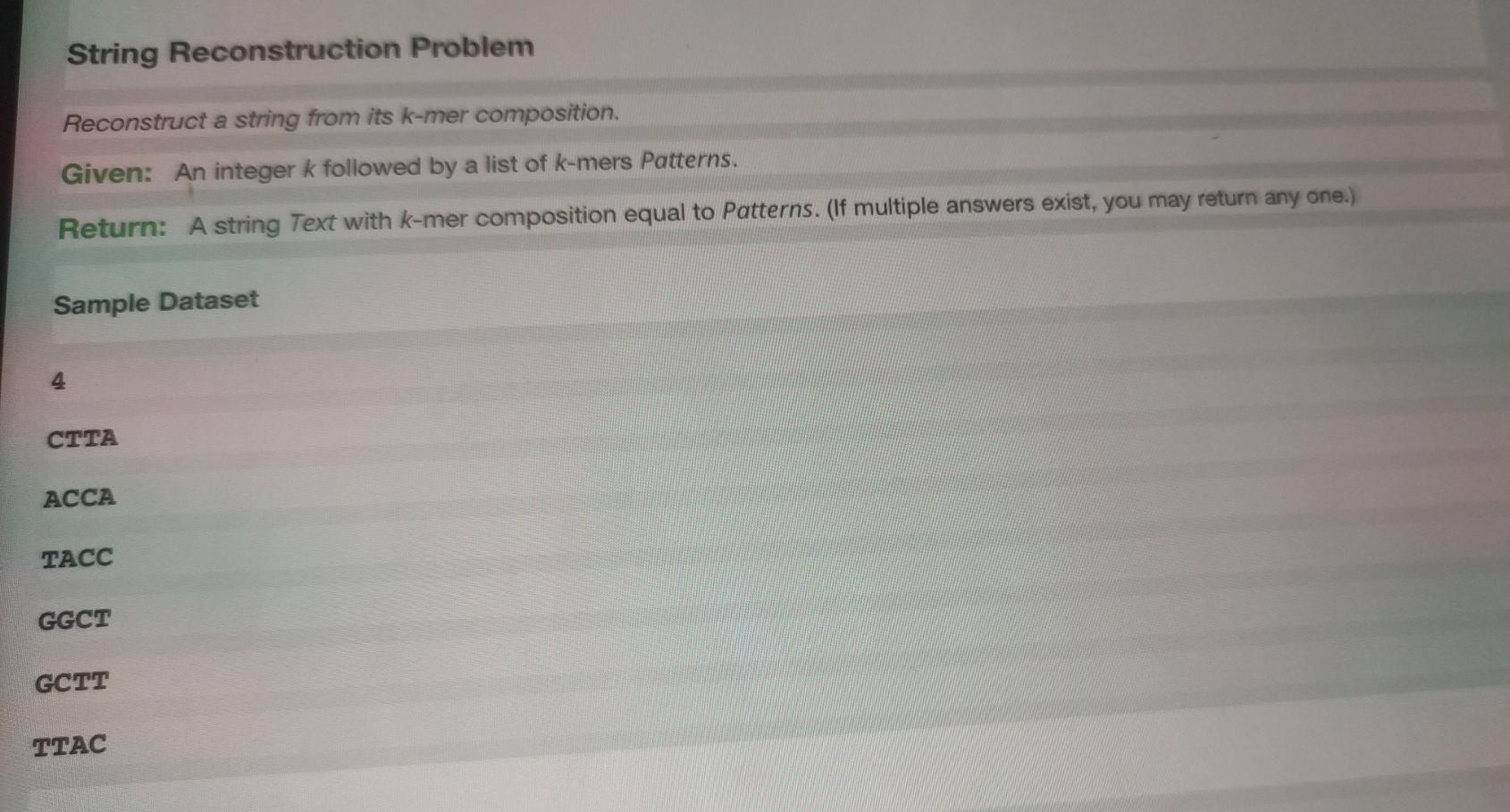 Solved String Reconstruction Problem Reconstruct A String 4340