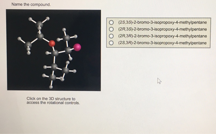 Solved Name the compound. O | Chegg.com