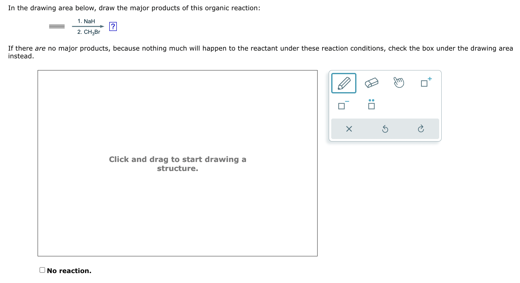 Solved In the drawing area below, draw the major products of | Chegg.com