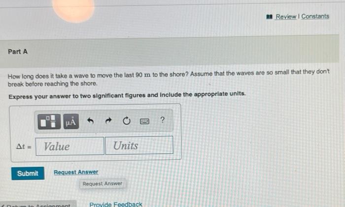 Solved A water wave is a shallow-water wave if the water | Chegg.com