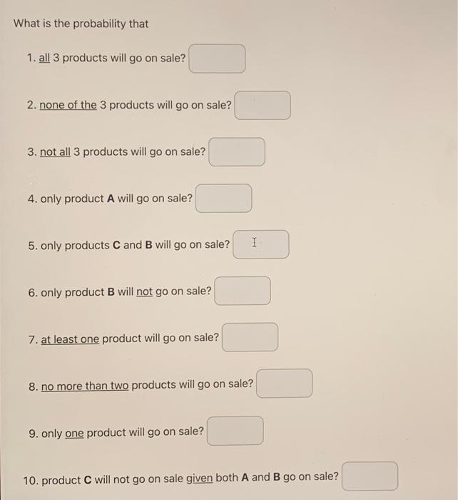 Solved An enthusiastic shopper is considering 3 products | Chegg.com