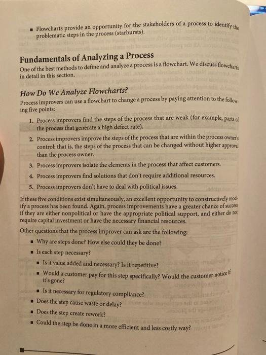 - Flowcharts provide an opportunity for the | Chegg.com