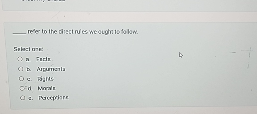 Solved refer to the direct rules we ought to follow.Select | Chegg.com