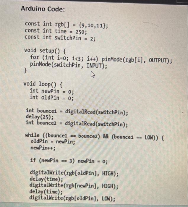 Solved 1. Perform the practice RGB LED v2.0 laboratory in | Chegg.com