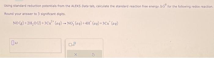 Solved Using standard reduction potentials from the ALEKS | Chegg.com
