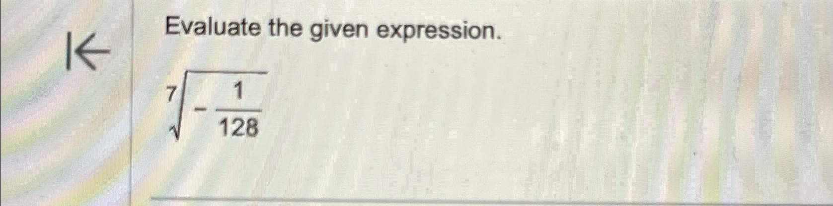 Solved Evaluate the given expression.-11287 | Chegg.com