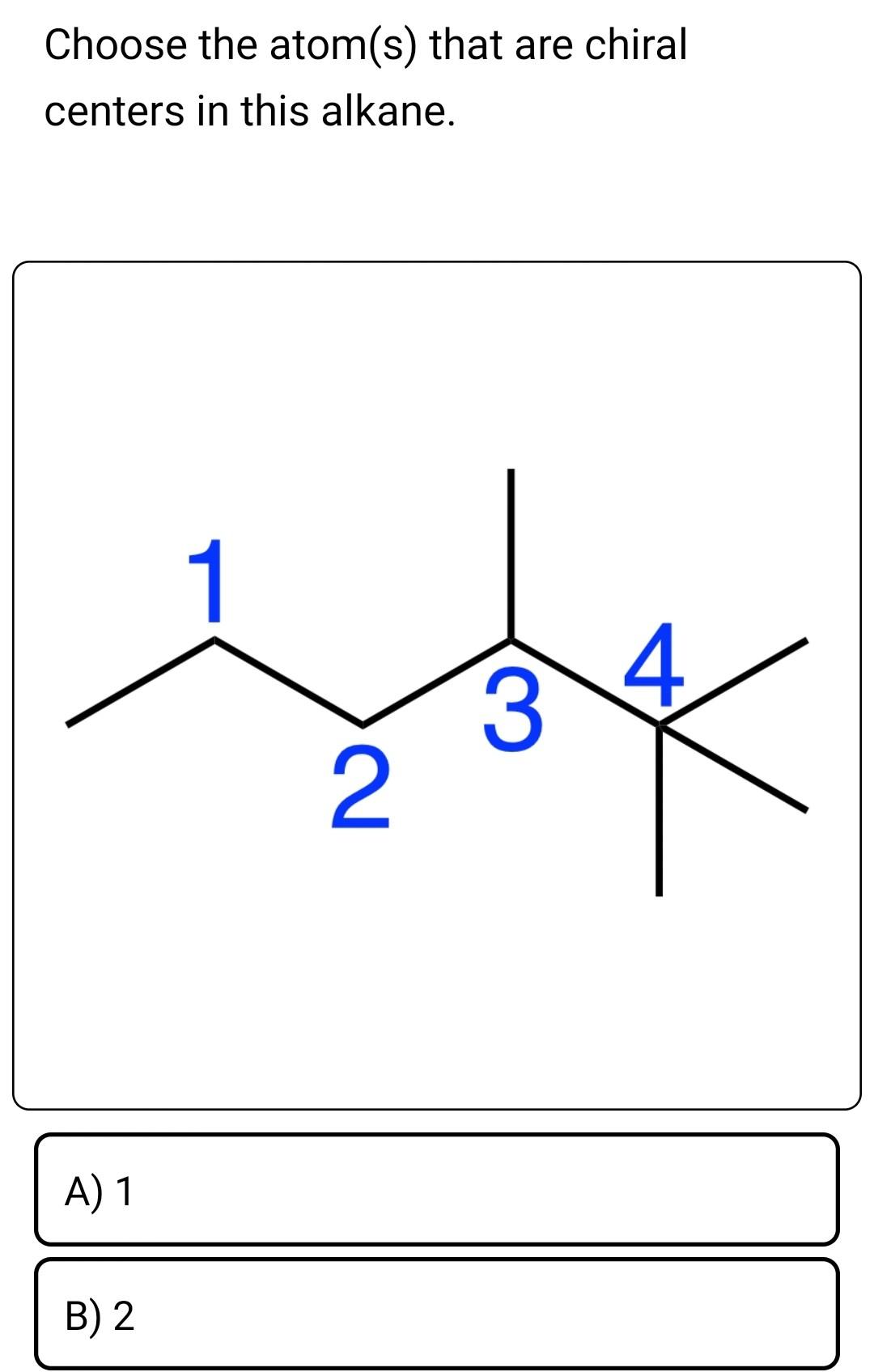 Solved Choose the atom(s) that are chiral centers in this | Chegg.com