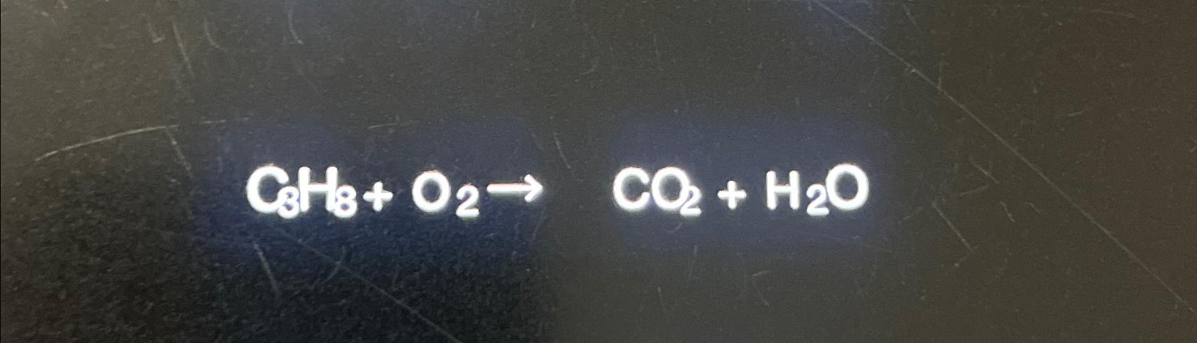 Solved C3H3+O2→CO2+H2O | Chegg.com