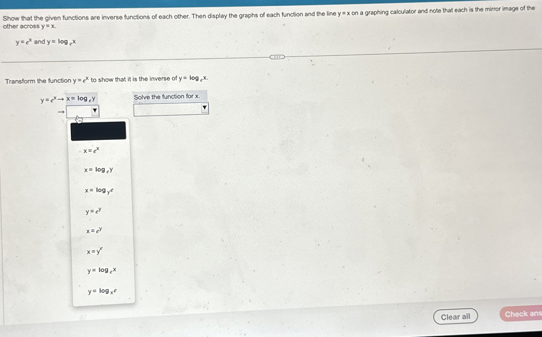 Solved Show that the given functions are inverse functions | Chegg.com