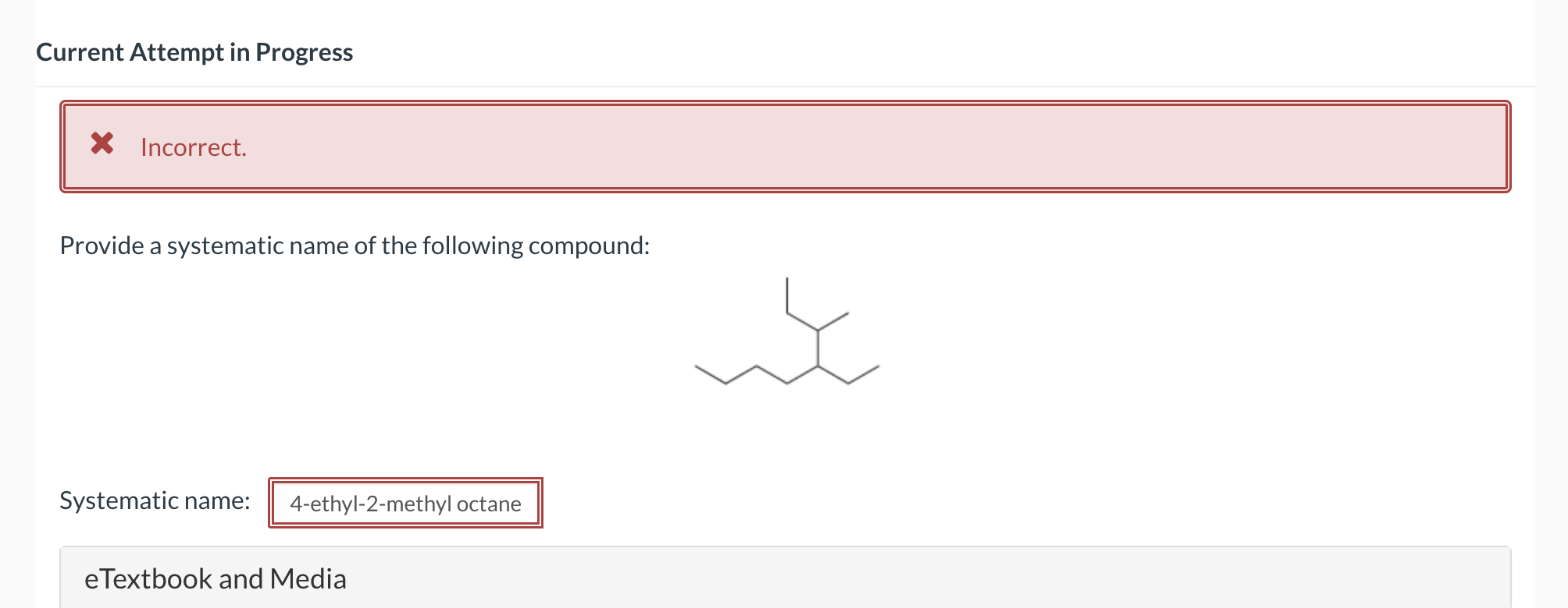 Solved Current Attempt in ProgressIncorrect.Provide a | Chegg.com