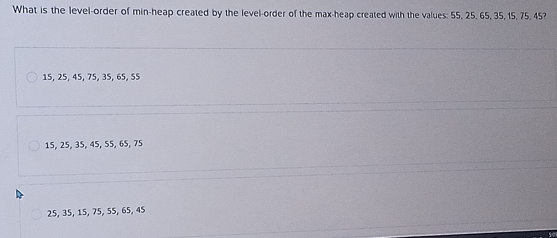 Solved What is the level-order of min-heap created by the | Chegg.com