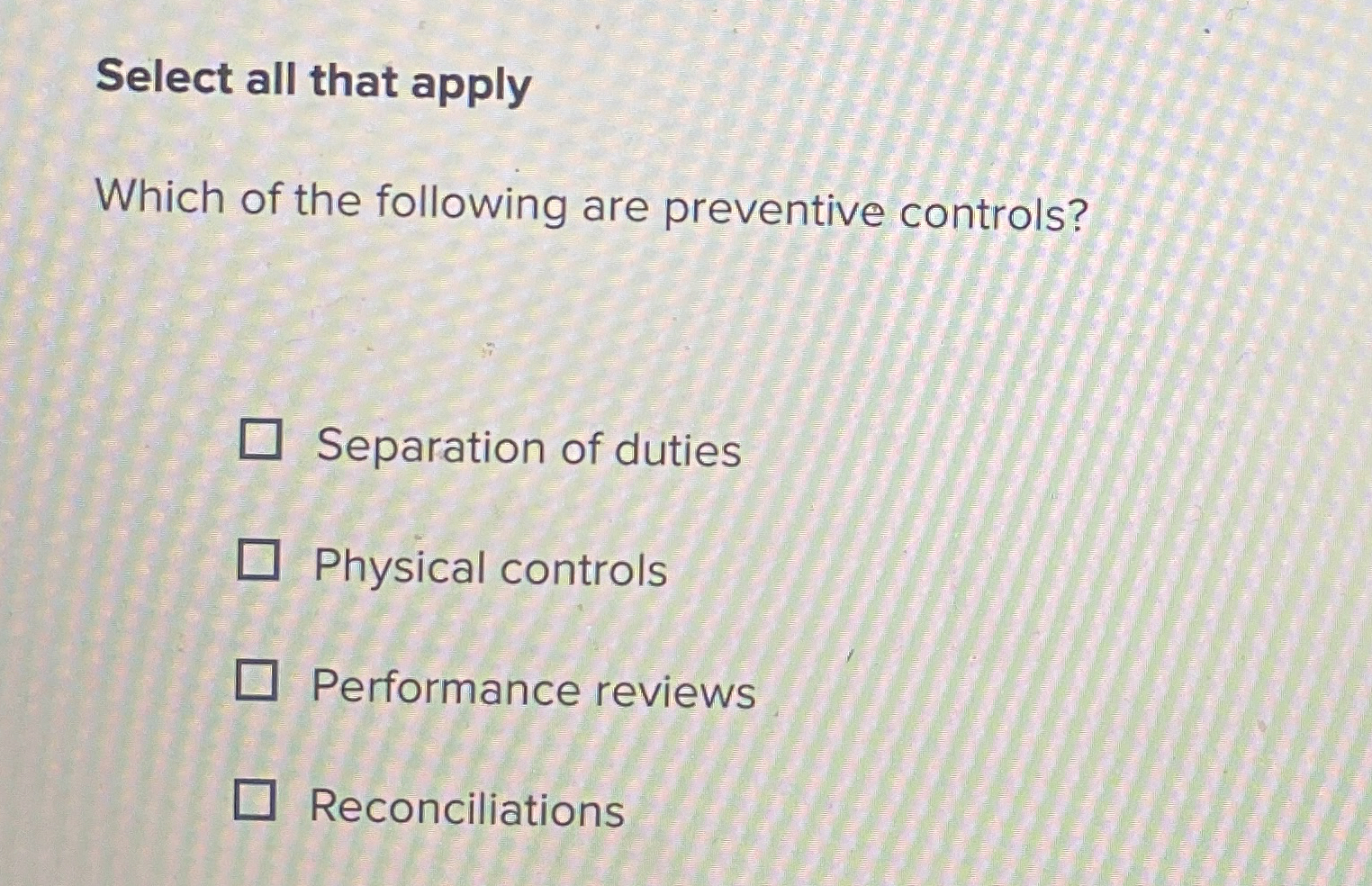 Solved Select all that applyWhich of the following are | Chegg.com
