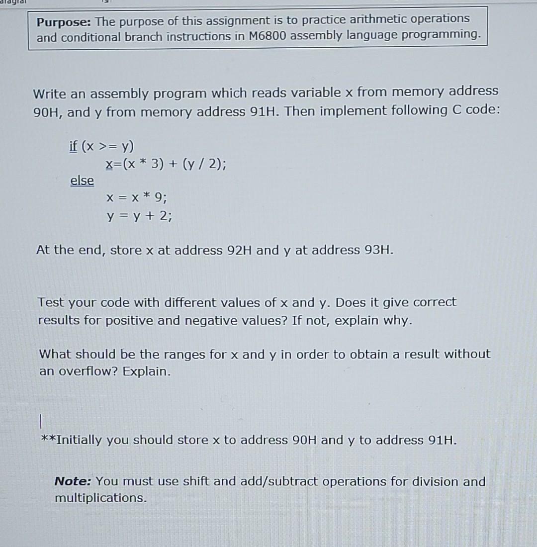 Solved I will run this code in SDK M6800 emulator. Dear | Chegg.com