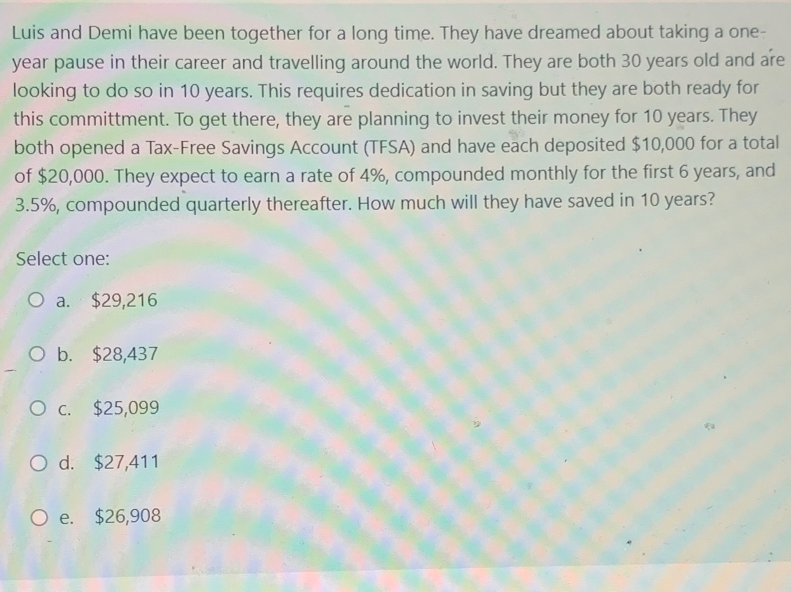 Solved Luis and Demi have been together for a long time. | Chegg.com