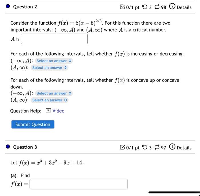 Solved Let f(x)=x3+3x2−9x+14. (a) Find f′(x)= (b) Find | Chegg.com Solved Let f(x)=x3+3x2−9x+14. (a) Find f′(x)= (b) Find | Chegg.com