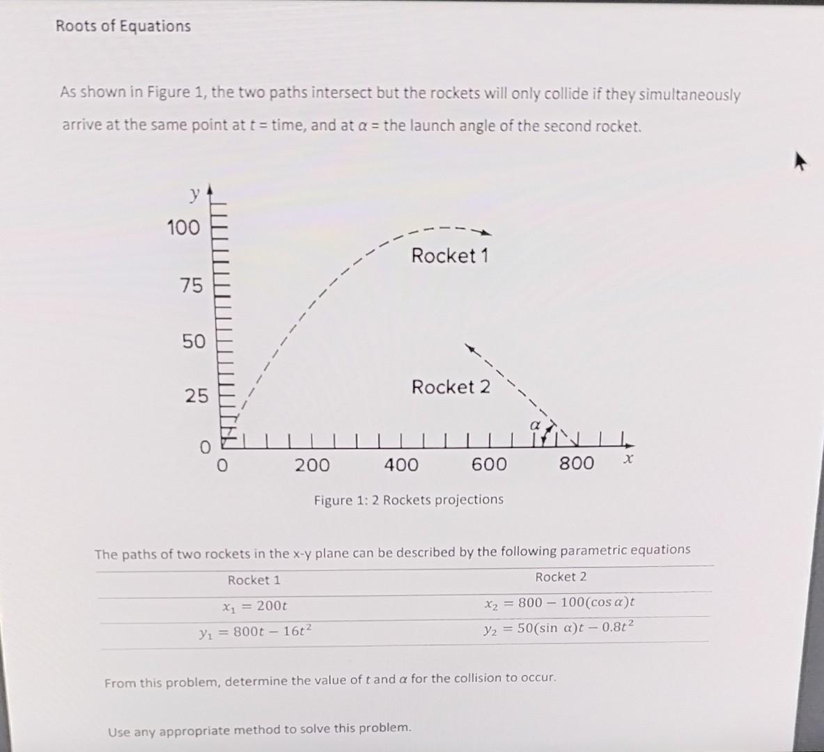 Solved As shown in Figure 1, the two paths intersect but the | Chegg.com