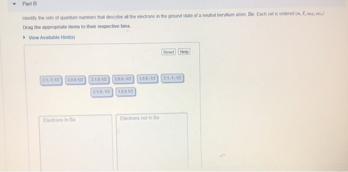 Solved identify the sets of quantum numbers that describe | Chegg.com