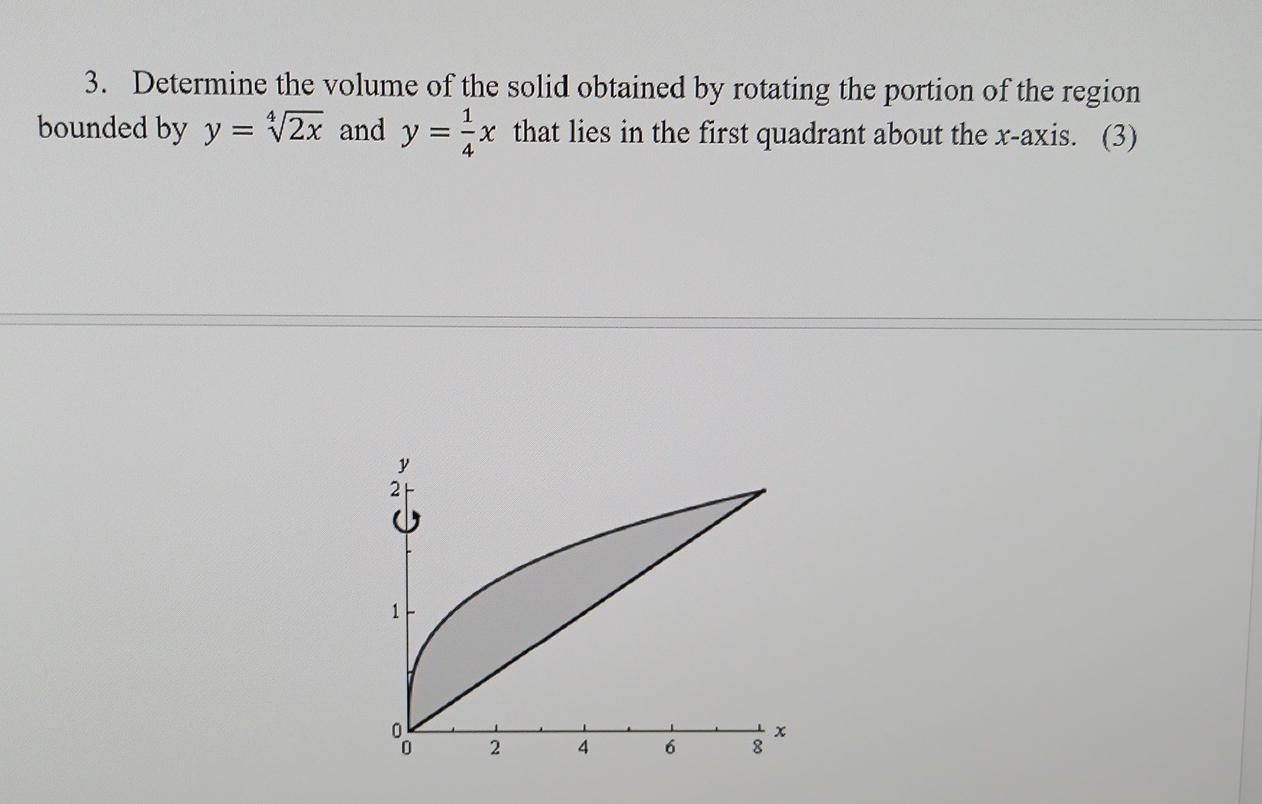 Solved Determine the volume of the solid obtained by | Chegg.com