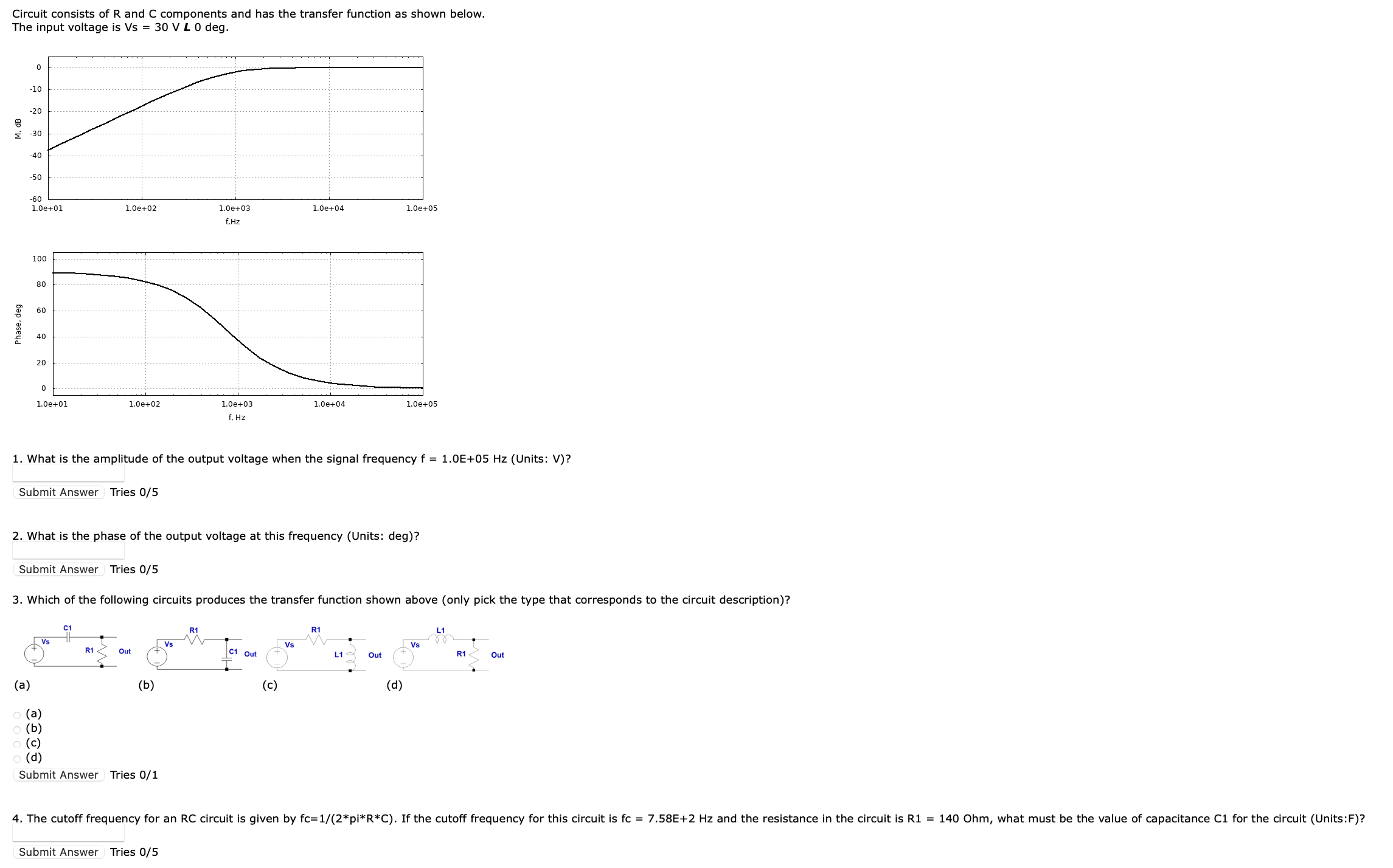 Solved The circuit above has the following parameters:RS1=19 | Chegg.com
